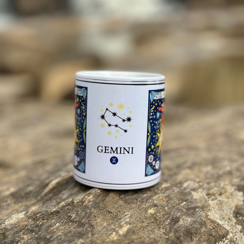 Gemini Zodiac Mug Gemini Personalized Zodiac Mug Birthday - Etsy