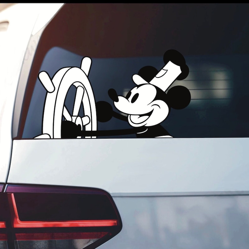 Mickey Mouse Car Decal - Etsy Canada