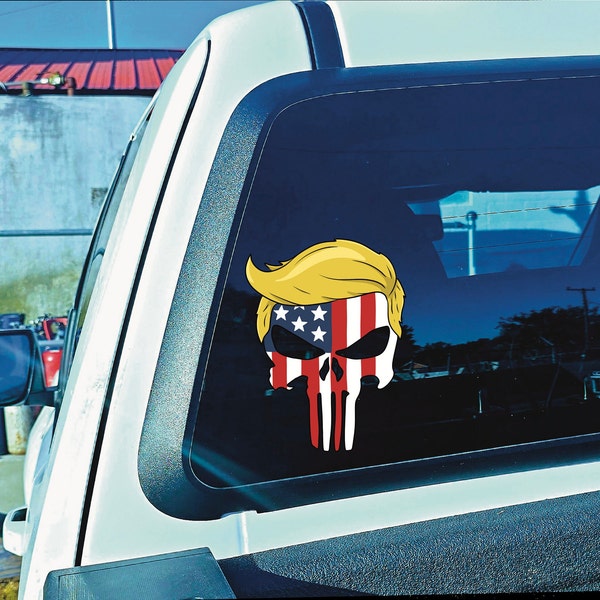 Trump Punisher Vinyl Sticker - Etsy