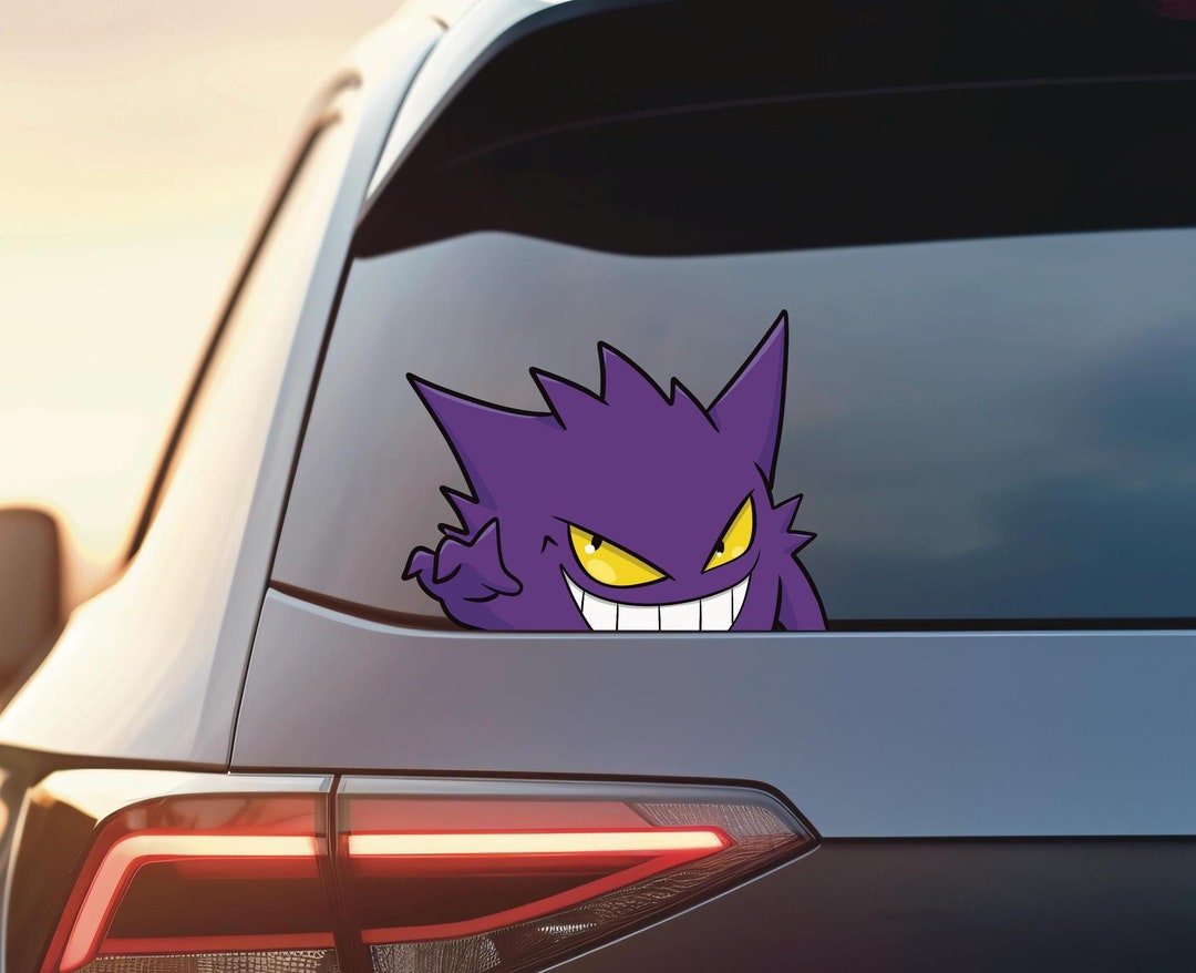 Ghost Gangar Peeking Peekaboo Vinyl Graphic Car Window Decal Sticker - Etsy