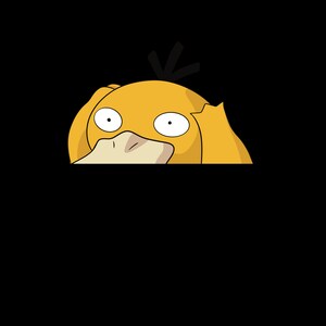Psyduck Peeker Peeking Pokemon Sticker / Bumper Window Vinyl Decal ...