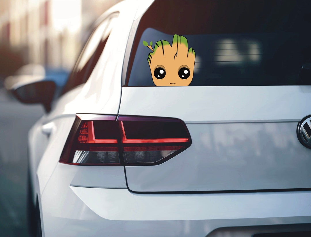 Baby Groot Peeking Peeker Sticker / Car Vinyl Decal / Window - Etsy
