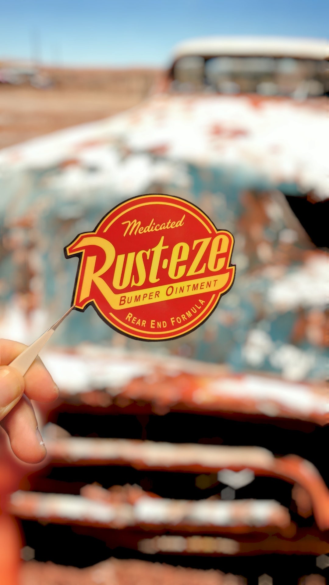 Rusteze Vinyl Sticker/ Cars /radiator Springs / Lightning Mcqueen ...