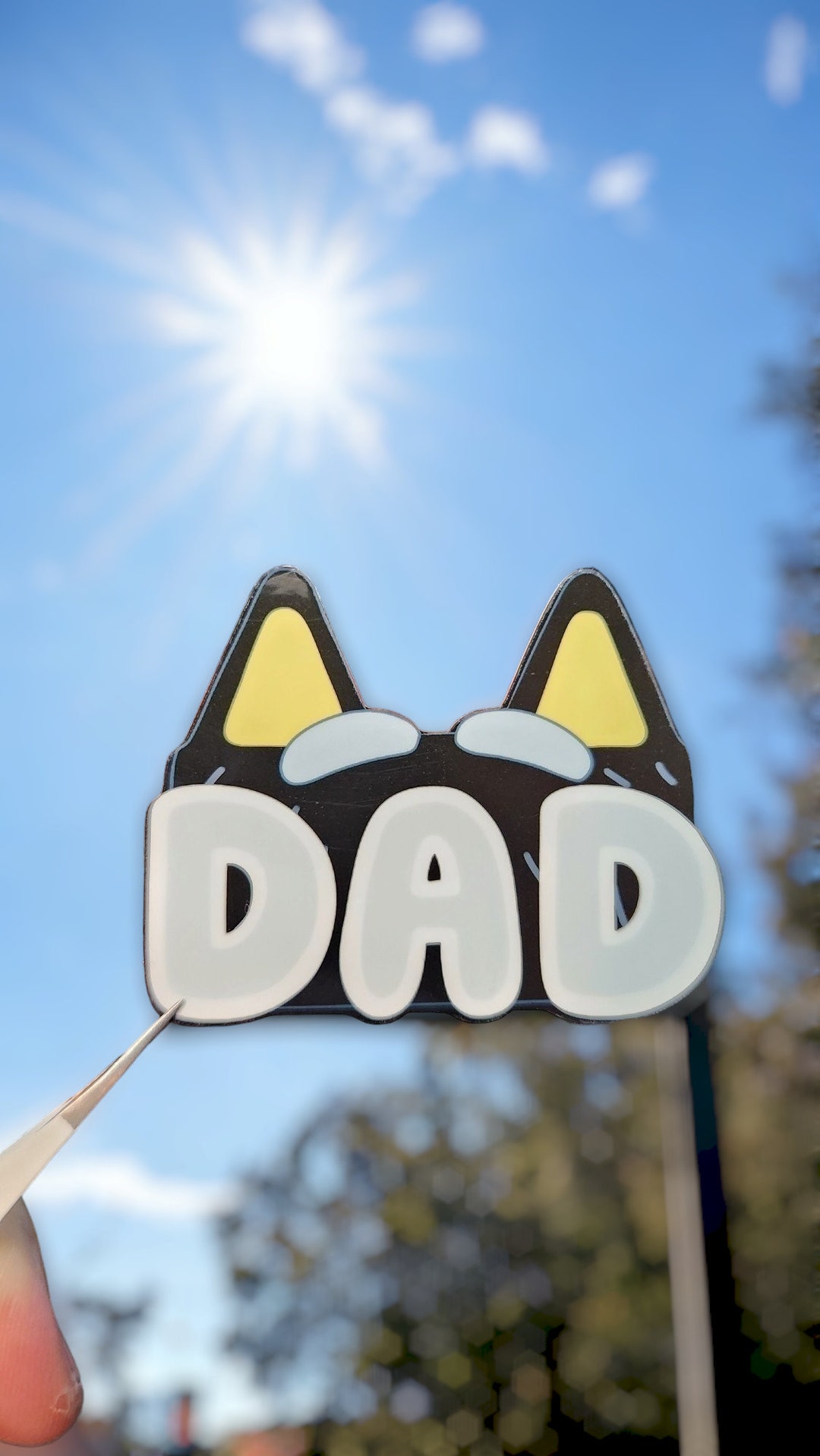 Dad Dog Sticker / / Vinyl Dad Sticker / Tumbler Dad Sticker/ Water ...
