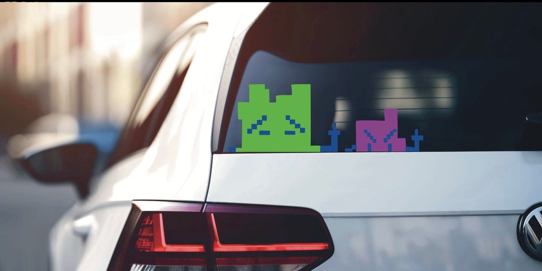 Mooninites Adult Swim ATHF Peeker Vinyl Decals /middle Finger Peeker ...