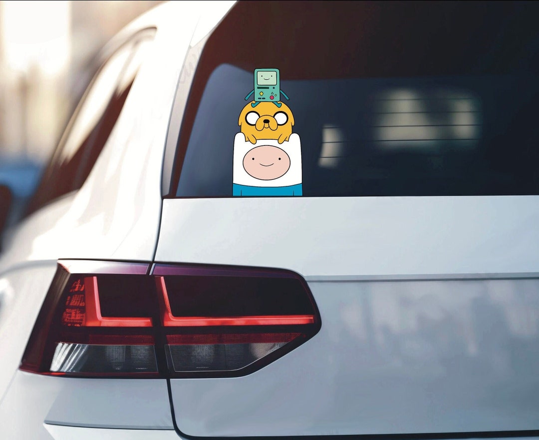 Peeking Finn / Car Window Vinyl Sticker / Peeker Stickers / BMO Sticker ...
