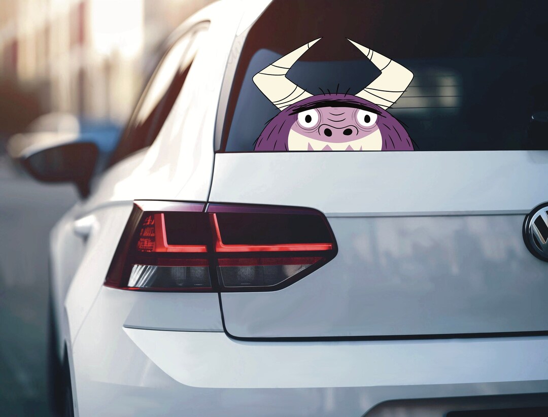 Eduardo Peeking Peeker Sticker / Car Window Vinyl Sticker / Foster's ...