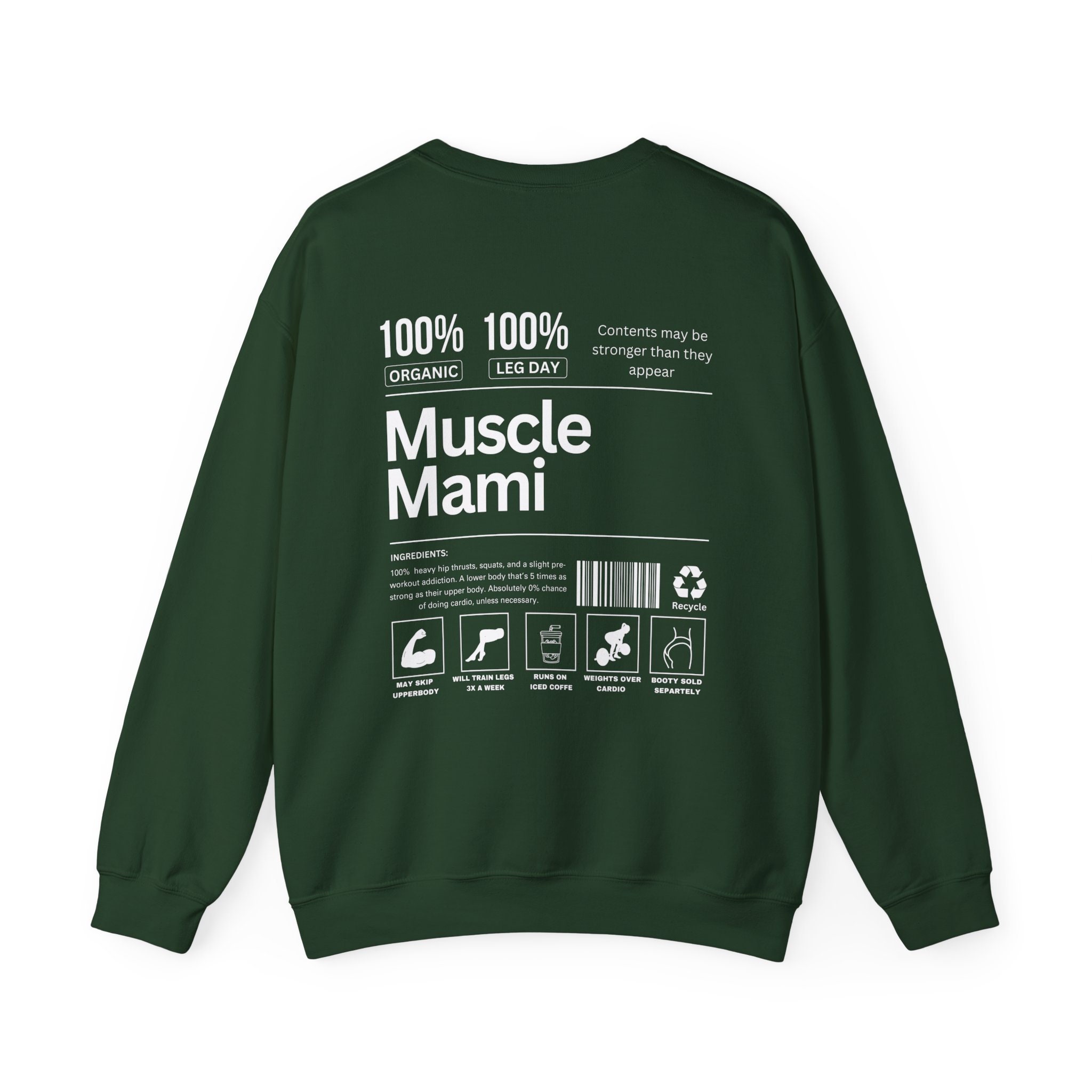 Muscle Mami Sweatshirt, Gym Baddie Crewneck, Pump Cover, Weightlifting ...