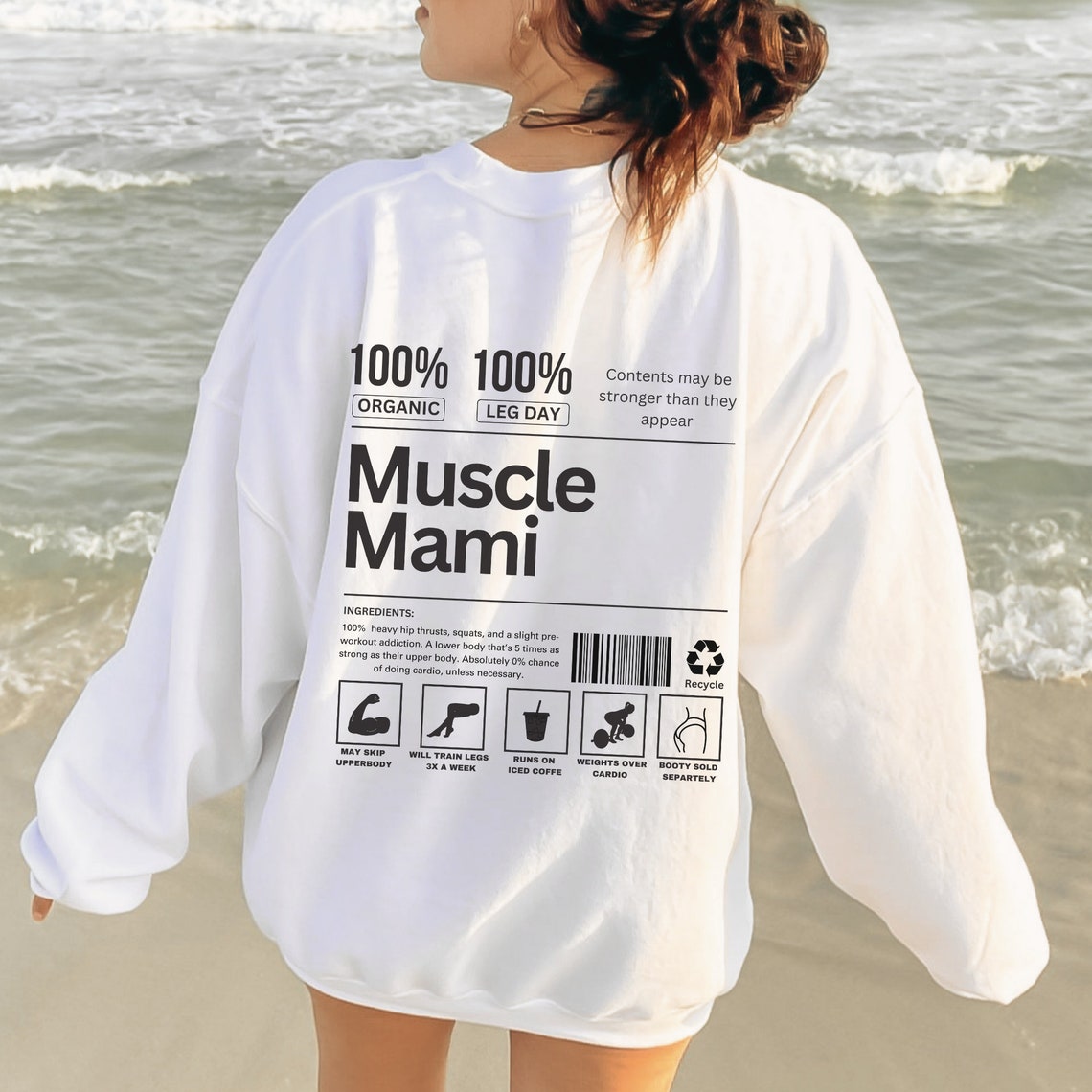 Muscle Mami Sweatshirt, Gym Baddie Crewneck, Pump Cover, Weightlifting ...