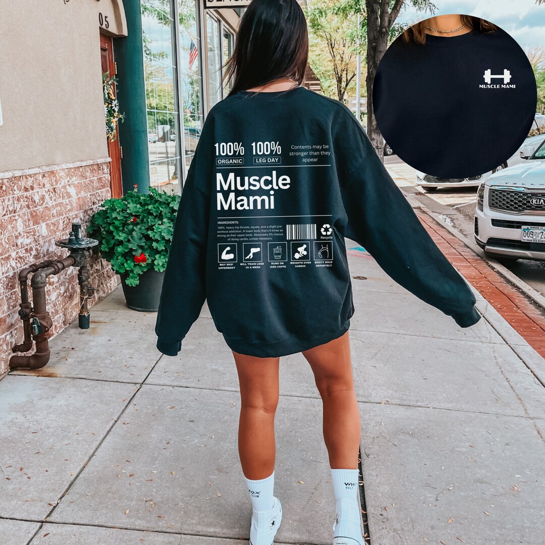 Muscle Mami Sweatshirt, Gym Baddie Crewneck, Pump Cover, Weightlifting ...