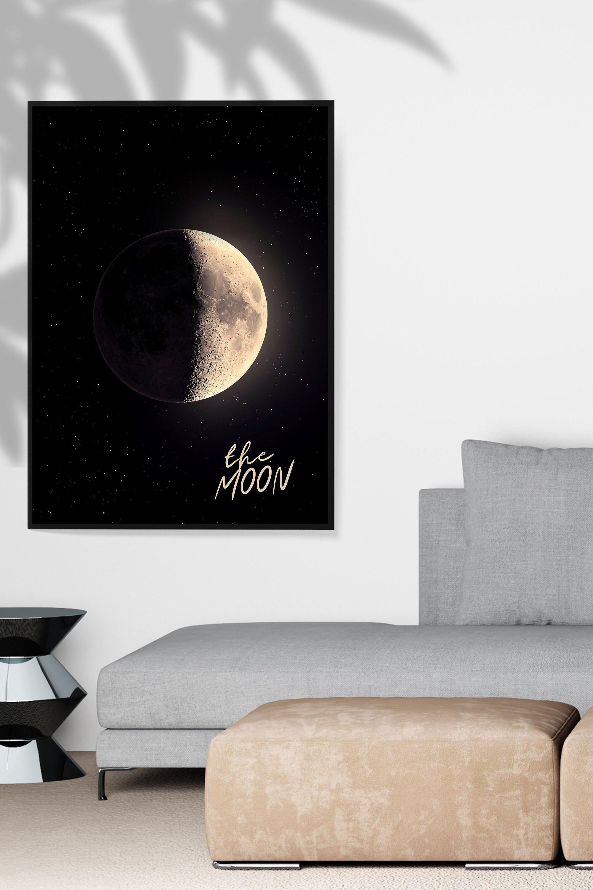 Moon Wall Art Moon Poster Moon Printable Art Solar System Planets ...