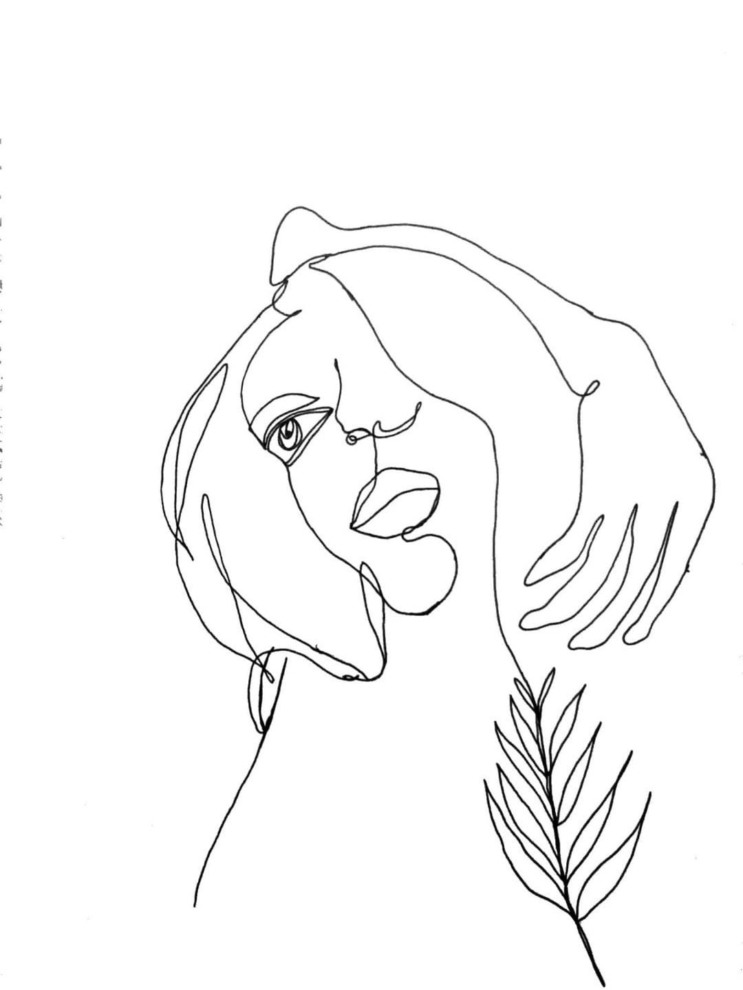 One Line Art Wall Poster Woman Empowerment - Etsy