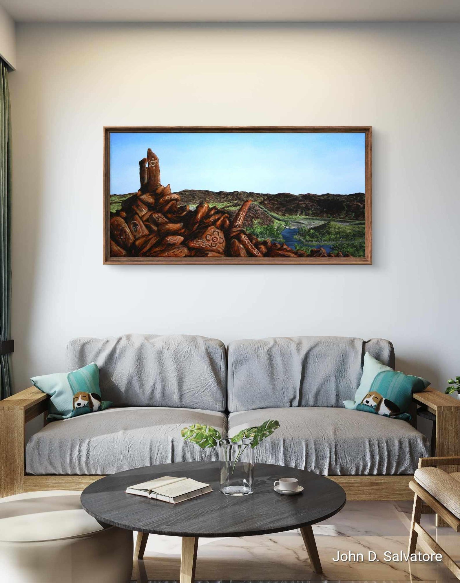 Aboriginal Art | Australia Pilbara | Painted Rock | Art Deco Wallpaper ...