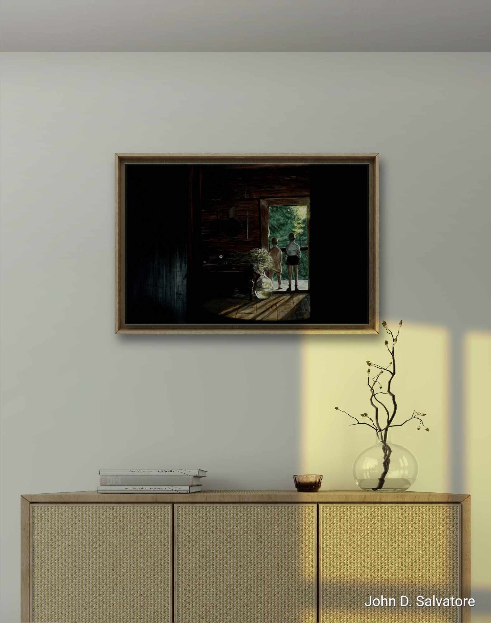 Andrei Tarkovsky Cottage Wallpaper Ambient Lighting Floor Mirror Art ...