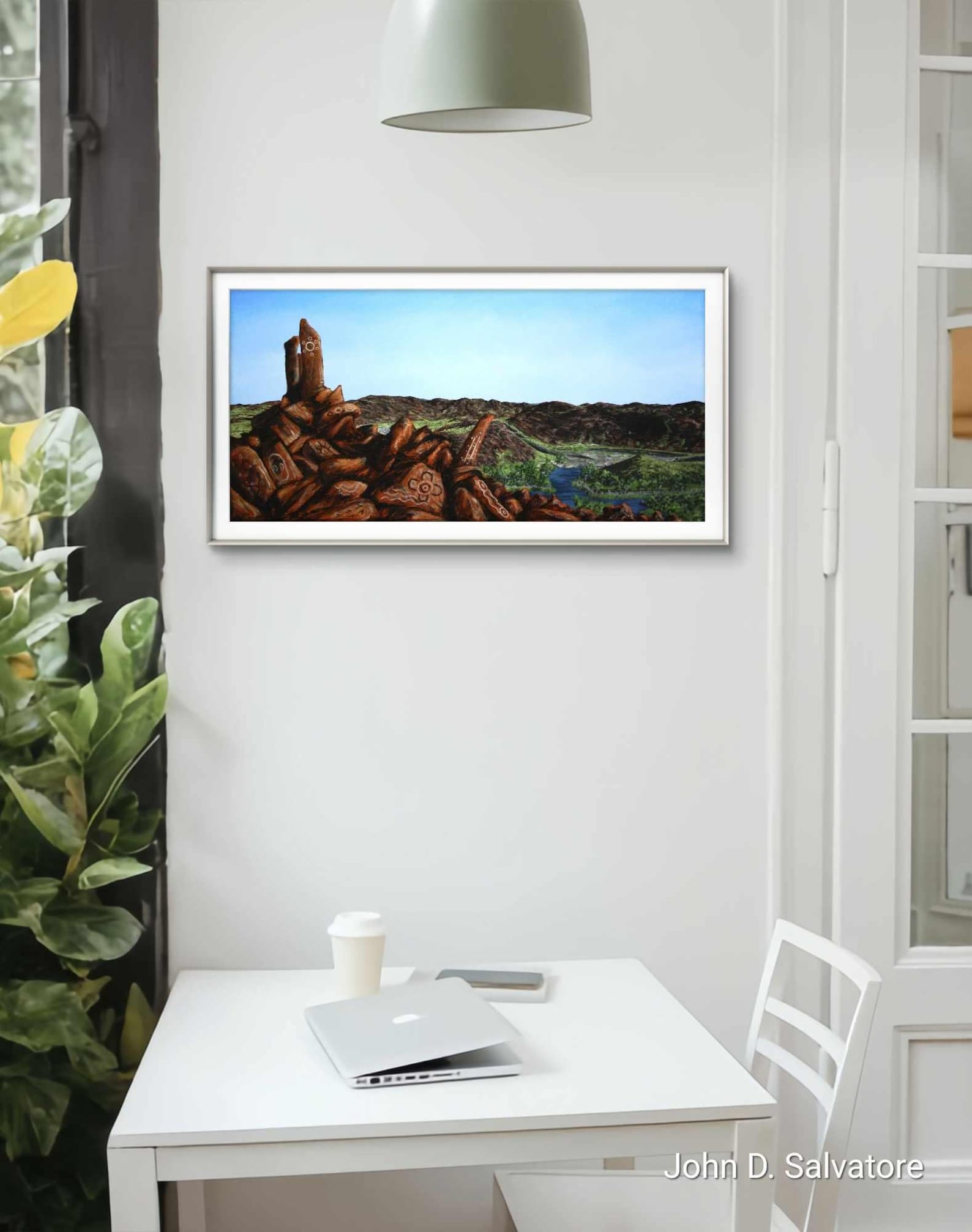 Aboriginal Art Australia Pilbara Painted Rock Art Deco Wallpaper ...