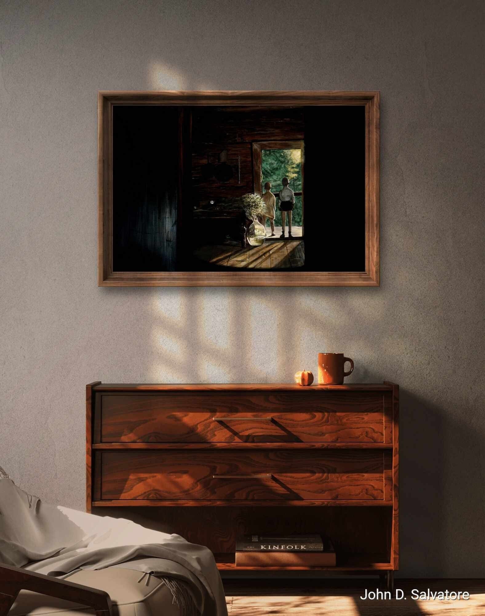 Andrei Tarkovsky Cottage Wallpaper Ambient Lighting Floor Mirror Art ...