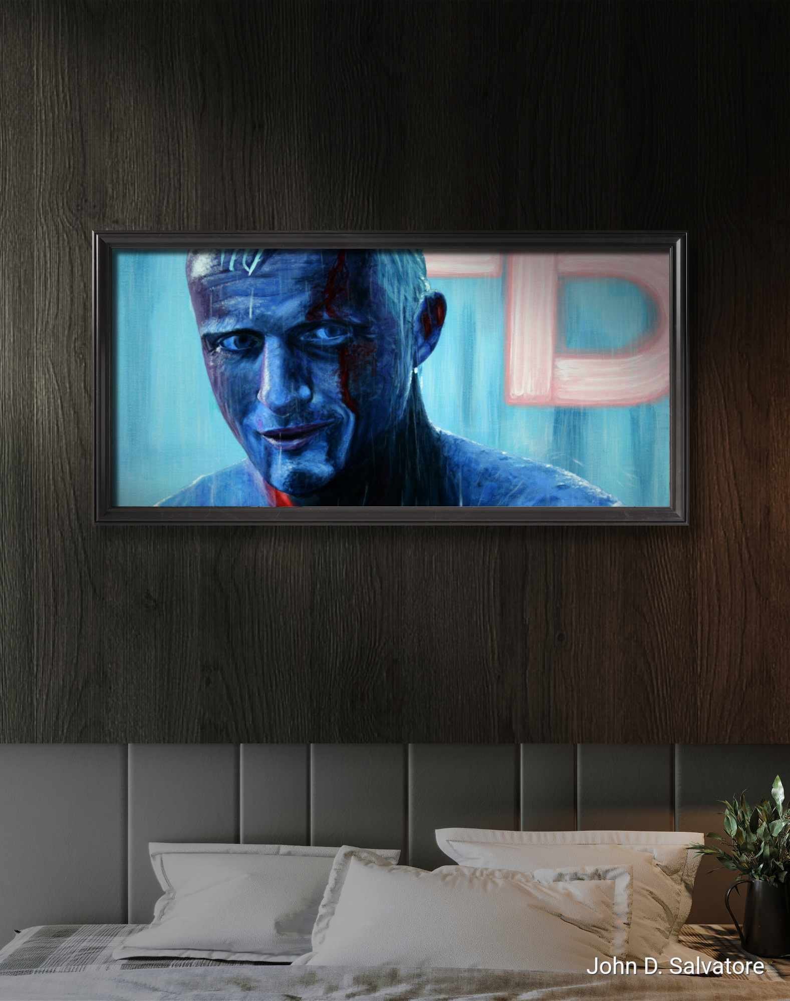 Blade Runner Cyberpunk Art Neon Lights Character Commission Art Deco ...