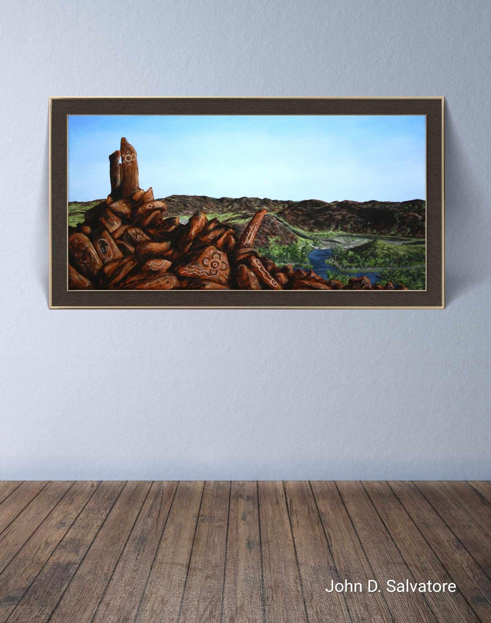 Aboriginal Art | Australia Pilbara | Painted Rock | Art Deco Wallpaper ...