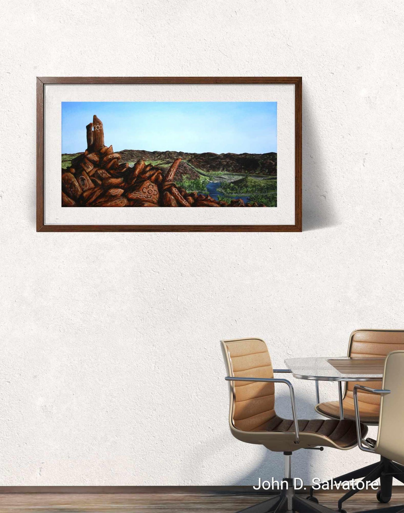 Aboriginal Art Australia Pilbara Painted Rock Art Deco Wallpaper ...
