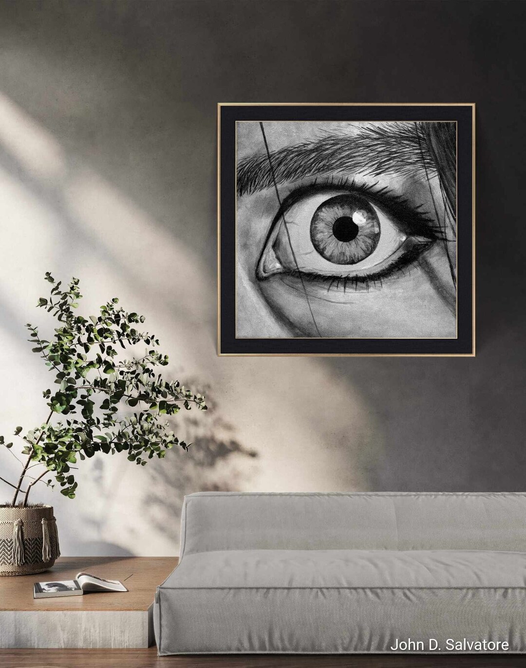 All Seeing Eye | Realism Digital Print | Art Deco Wallpaper | Rustic ...