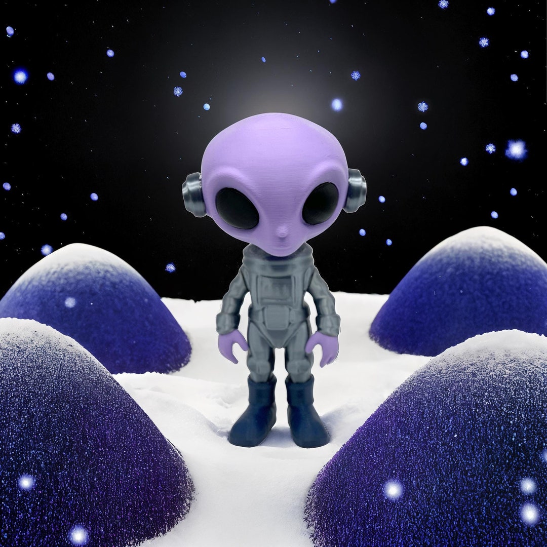 Alien Action Figure – Unique Sci-fi Collectible Toy, 3d Printed Posable ...