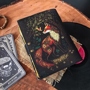 400 Pages - Fox Leather Journal Rustic Vintage Leather - Grimoire ...