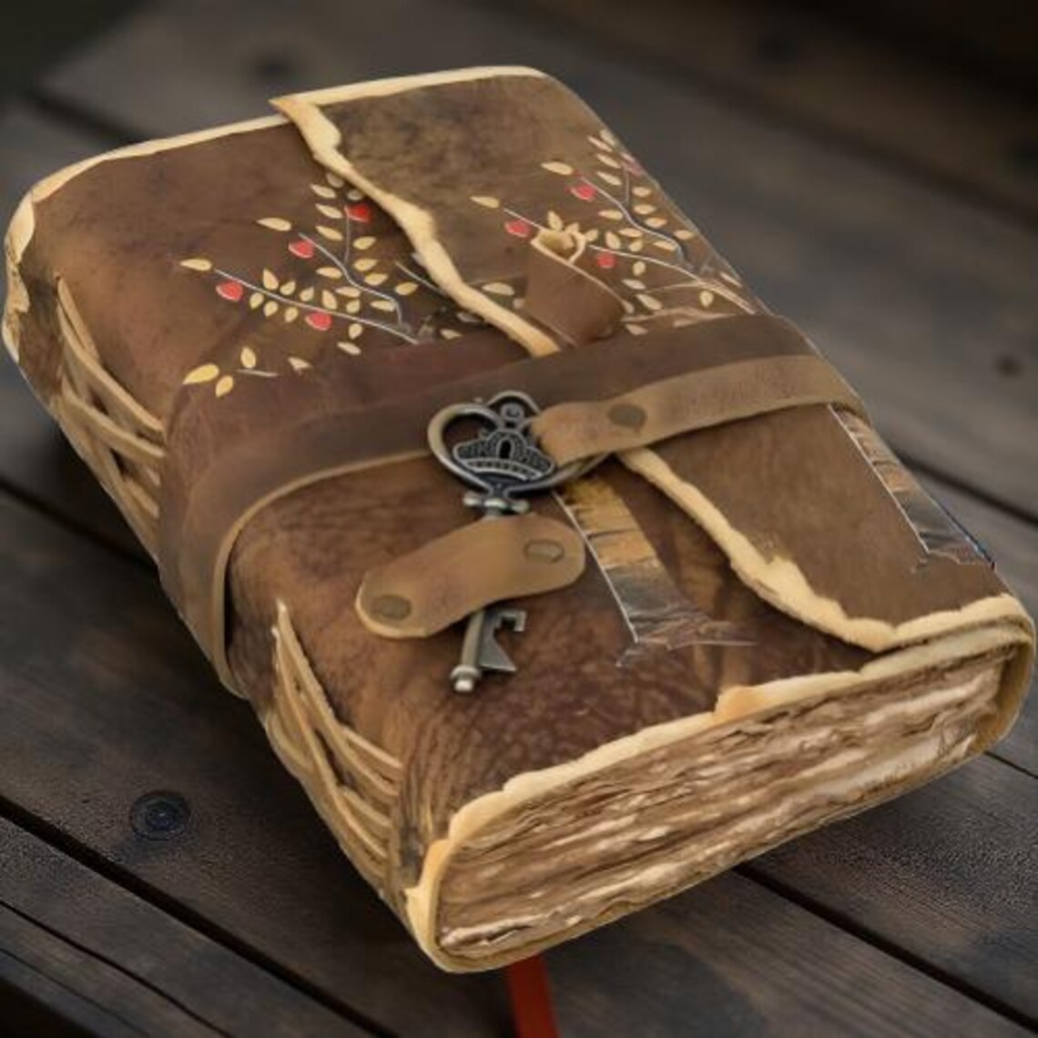 Tree of Life, Vintage Journals , Blank Spell Book of Shadows Leather ...