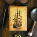 Sailing Ship Boat Journal Notebook Book of Shadows Genuine Leather ...