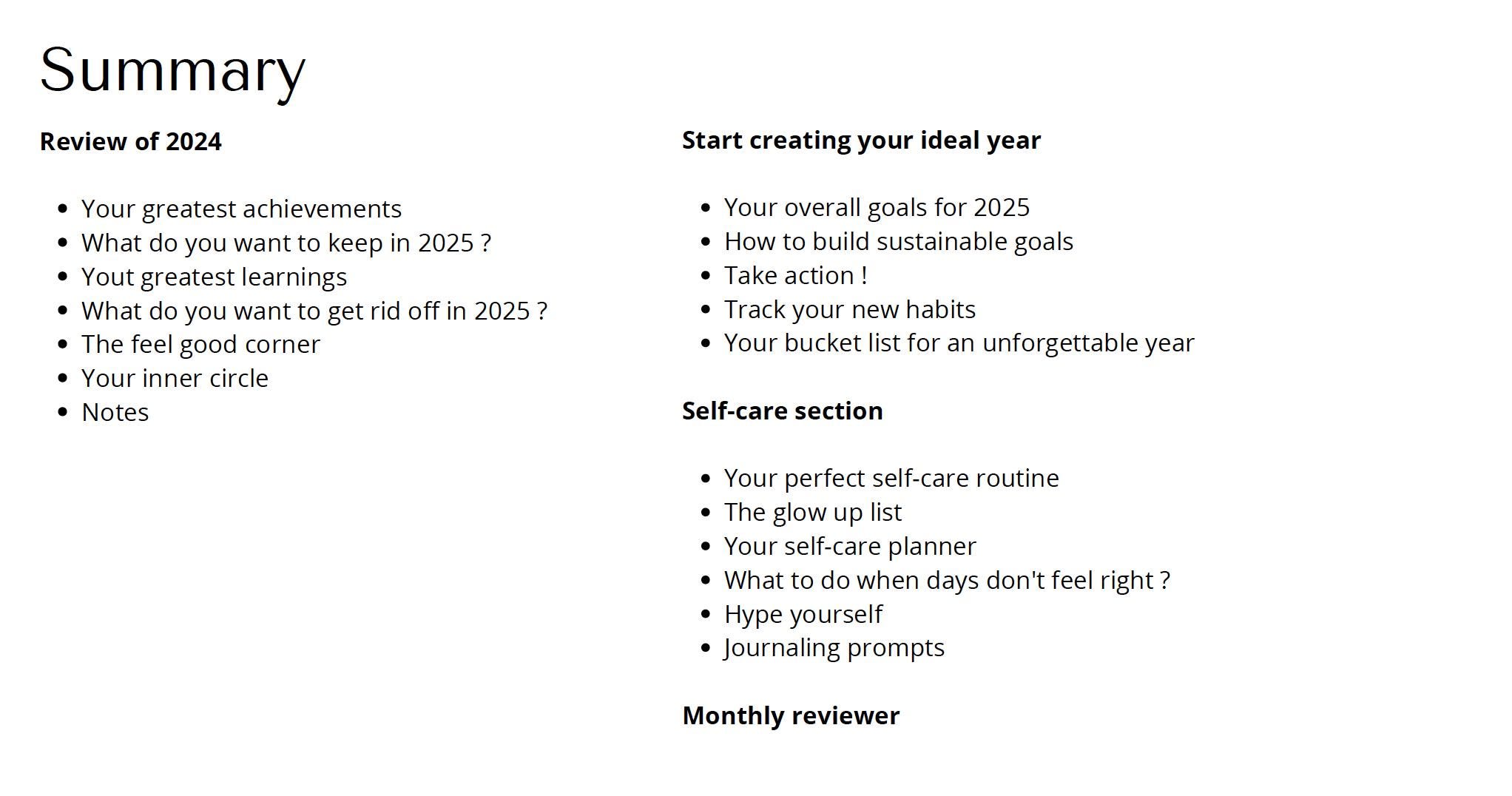 2025 WORKBOOK - Achieve Your Dreams and Create an Unforgettable Year - Etsy