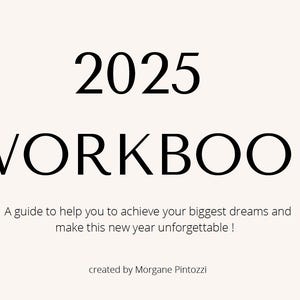 2025 WORKBOOK - Achieve Your Dreams and Create an Unforgettable Year - Etsy