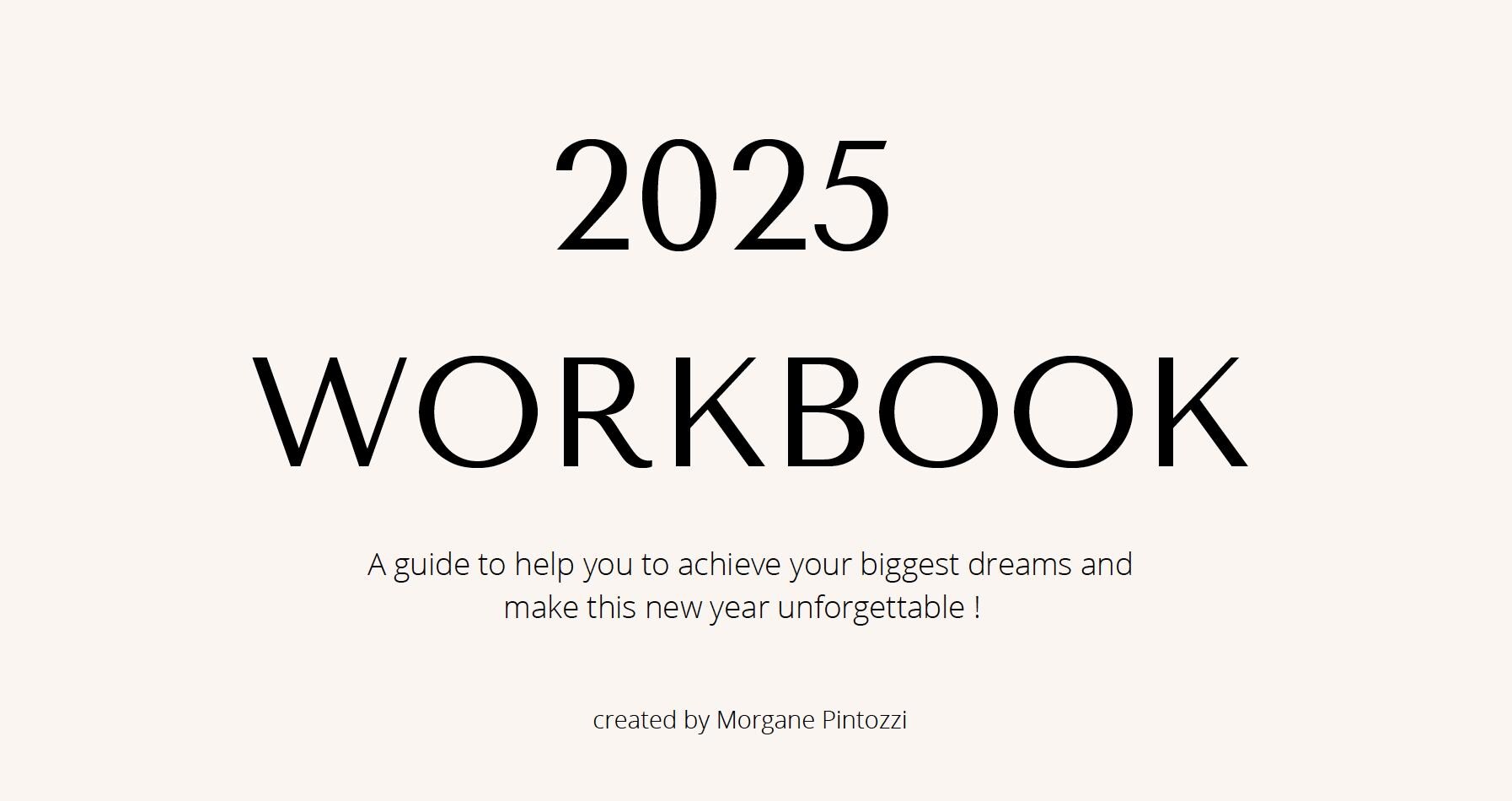 2025 WORKBOOK - Achieve Your Dreams and Create an Unforgettable Year - Etsy