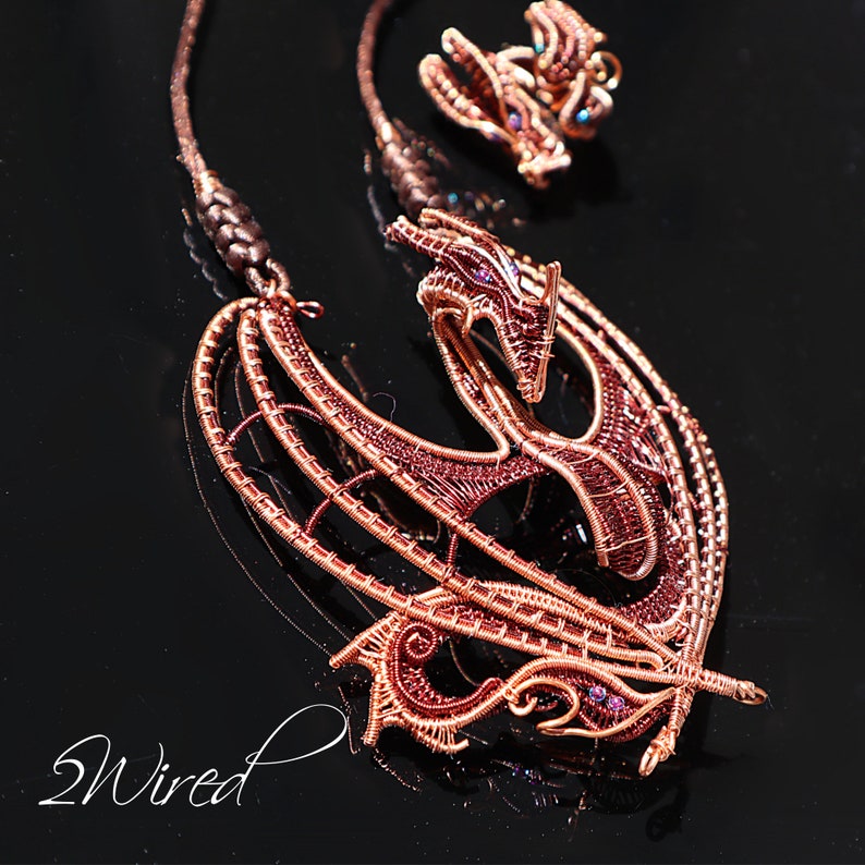 ASTAROT the Leading One - Wire Wrapped Dragon - Etsy