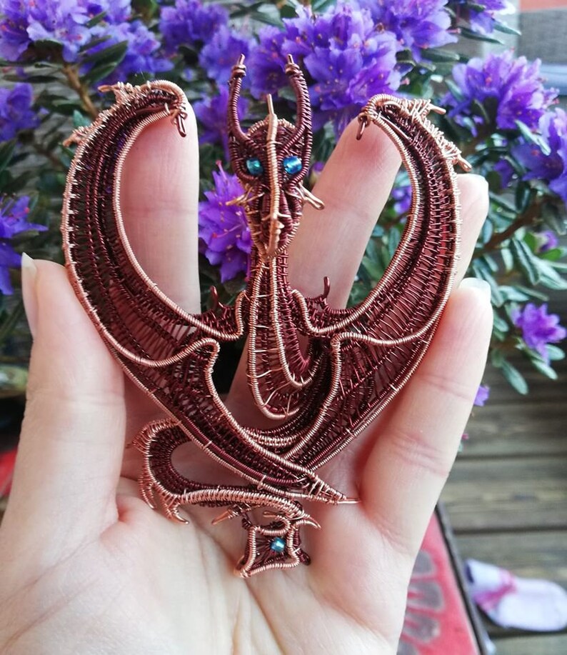 ASTAROT the Leading One - Wire Wrapped Dragon - Etsy