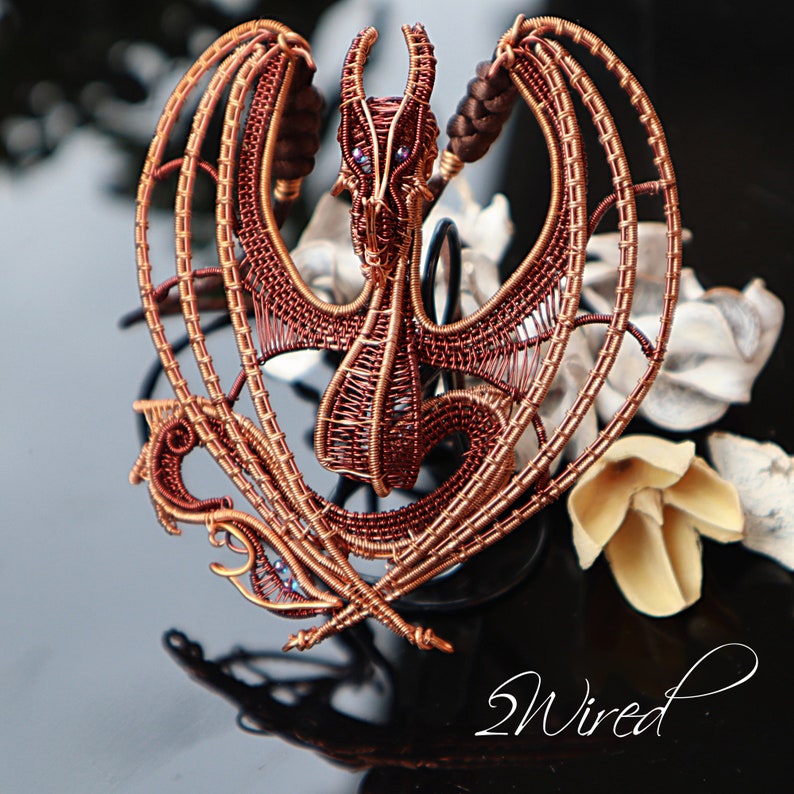ASTAROT the Leading One - Wire Wrapped Dragon - Etsy