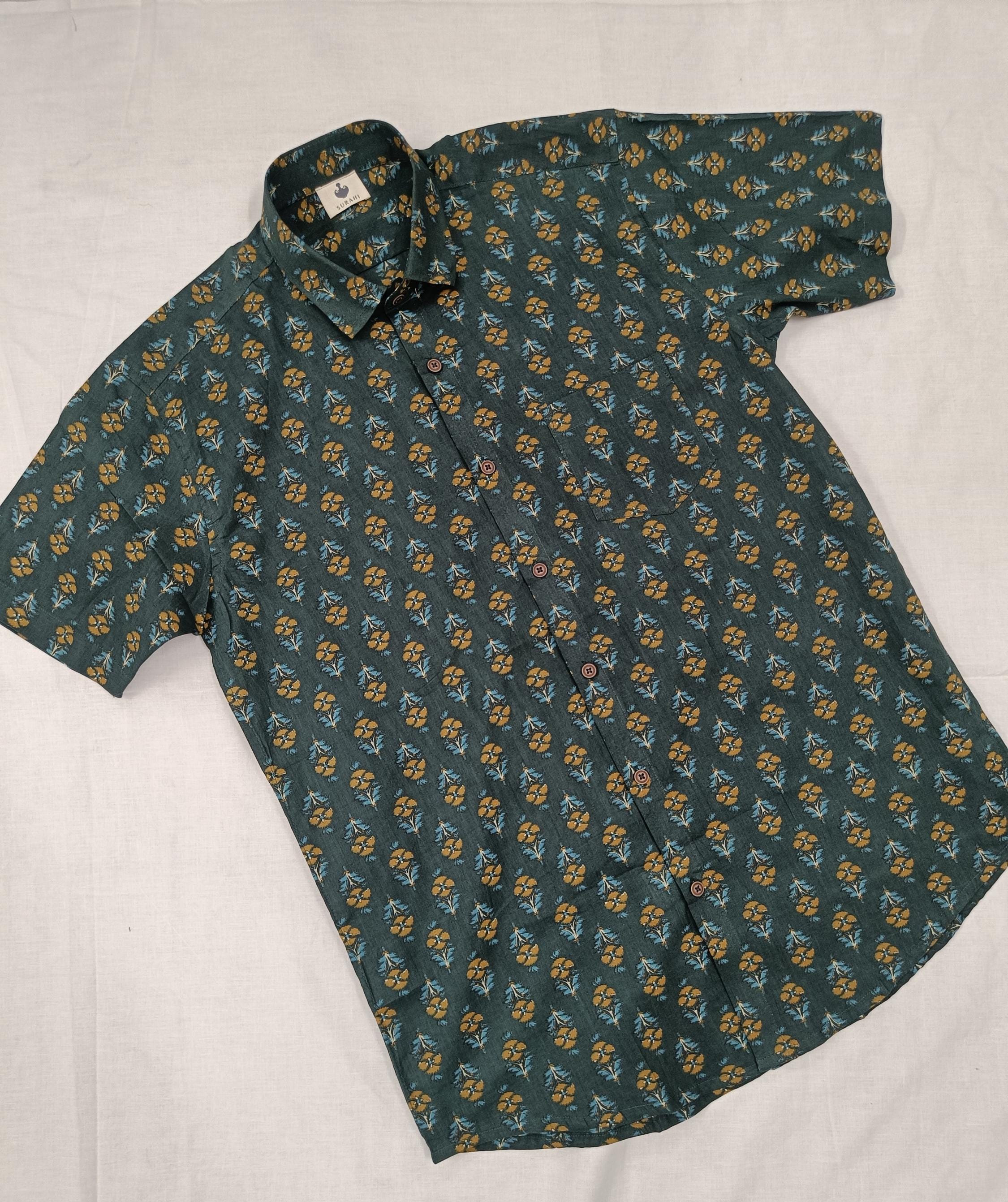 Handmade Block Print Cotton Shirt: Indian Summer Clothing - Etsy