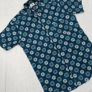 Handmade Block Print Cotton Shirt: Indian Summer Clothing - Etsy