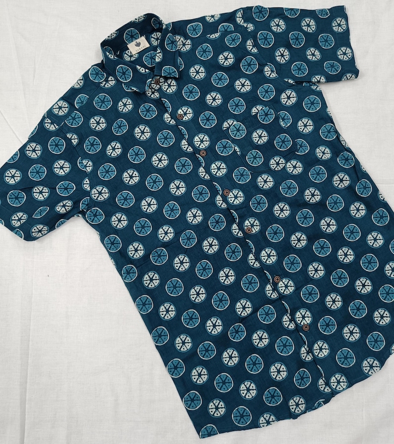 Handmade Block Print Cotton Shirt: Indian Summer Clothing - Etsy