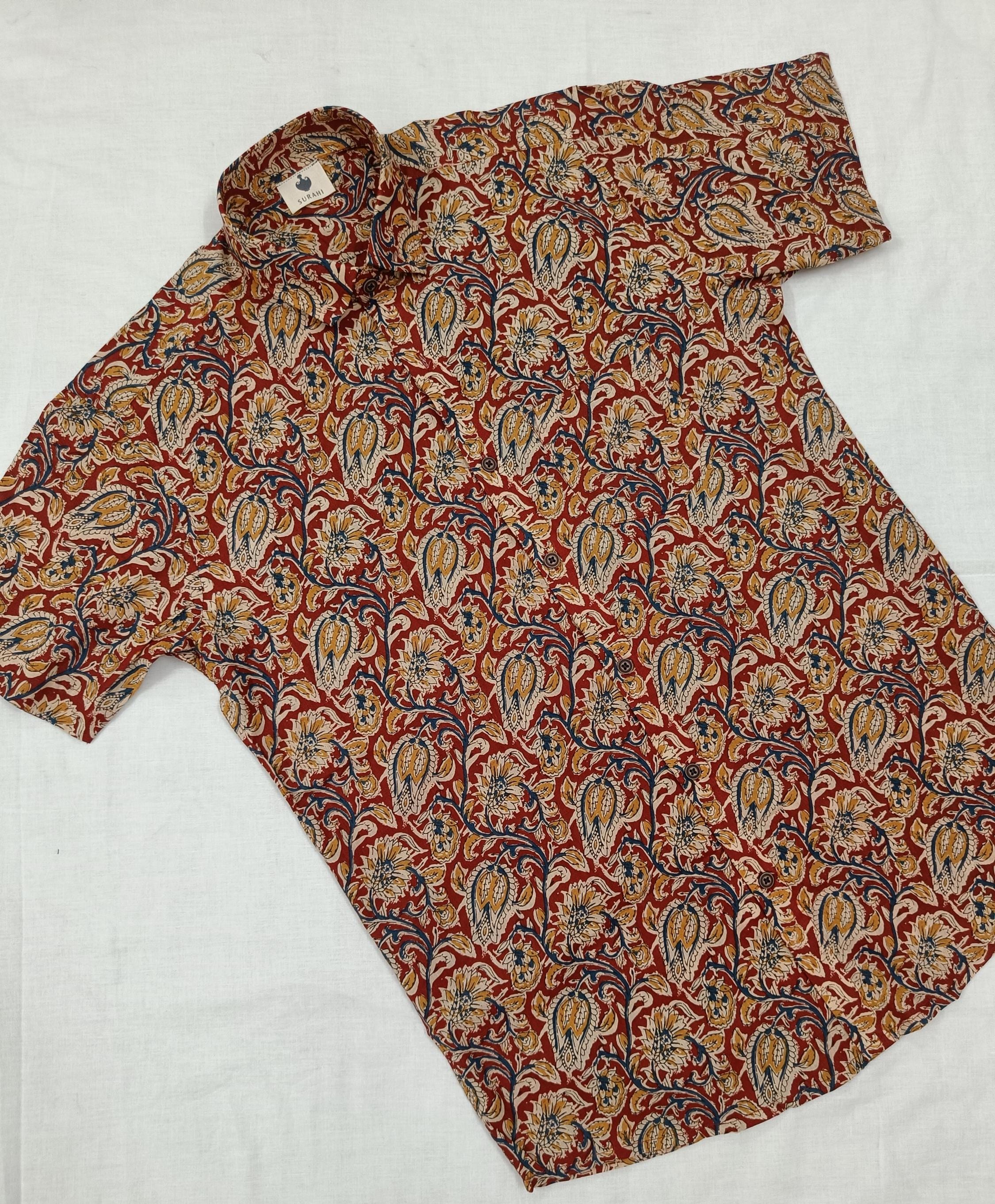 Handmade Block Print Cotton Shirt: Indian Summer Clothing - Etsy