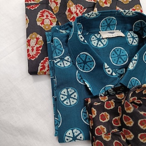 Handmade Block Print Cotton Shirt: Indian Summer Clothing - Etsy