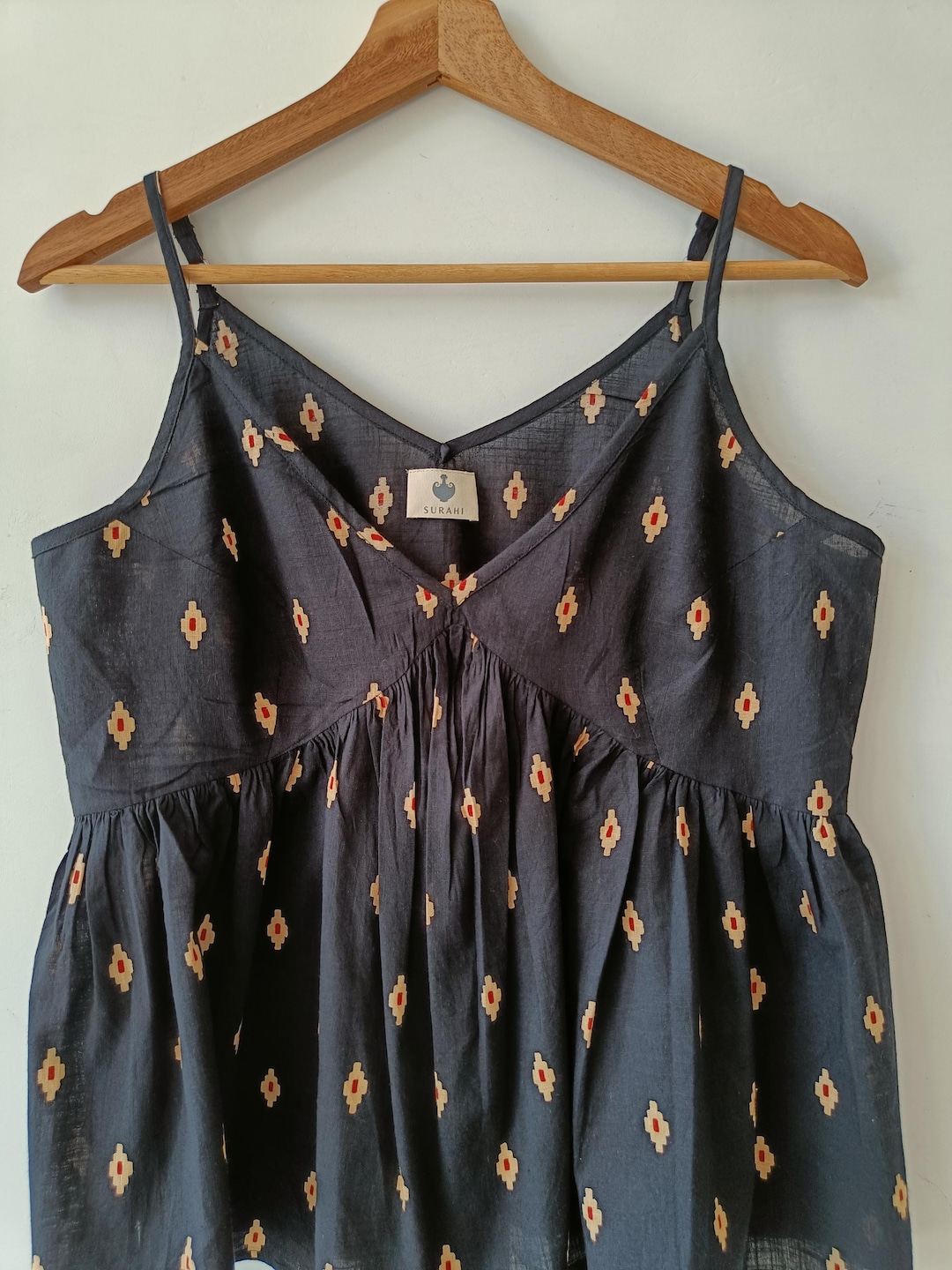Pattern 11 Boho Ikat Print Cotton Tank Top: Handmade Summer Blouse - Etsy