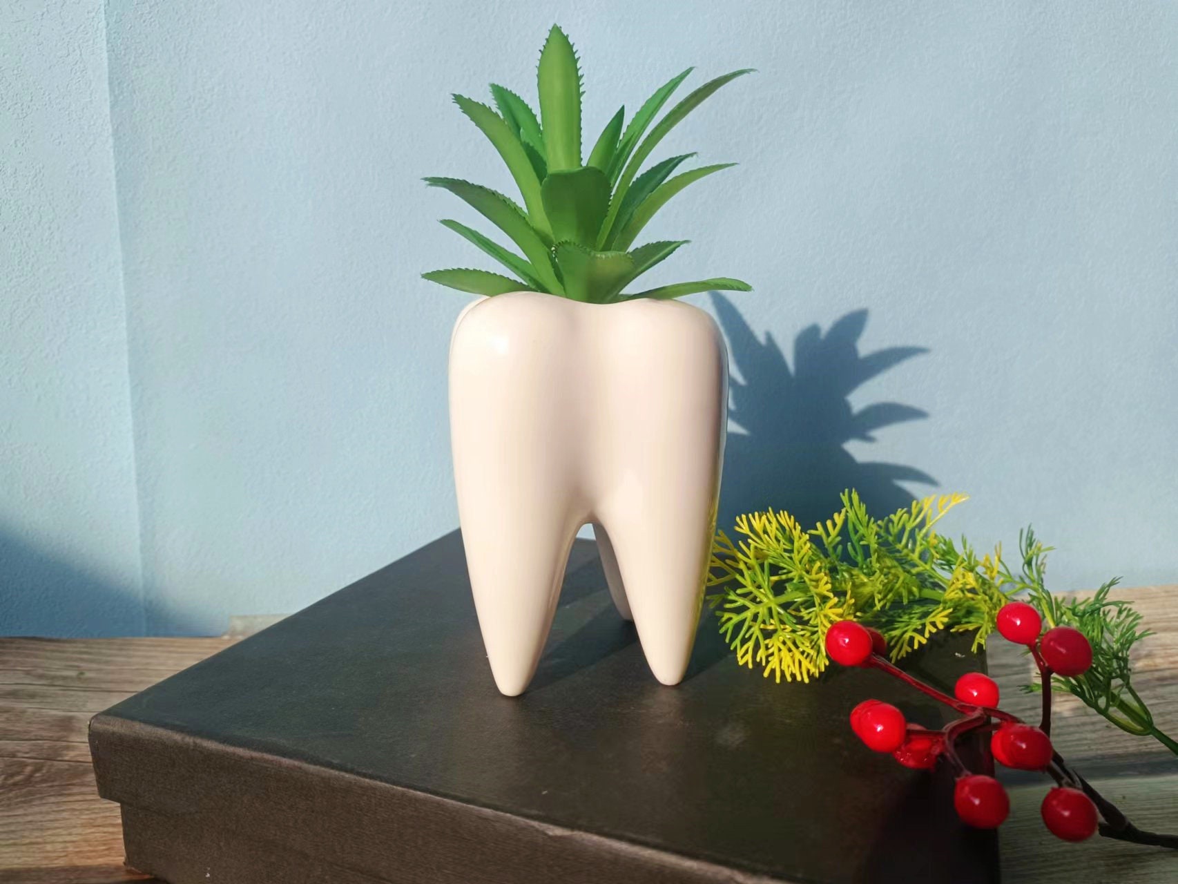 Custom Ceramic Tooth Flower Pot Tooth Pen Holder - Etsy