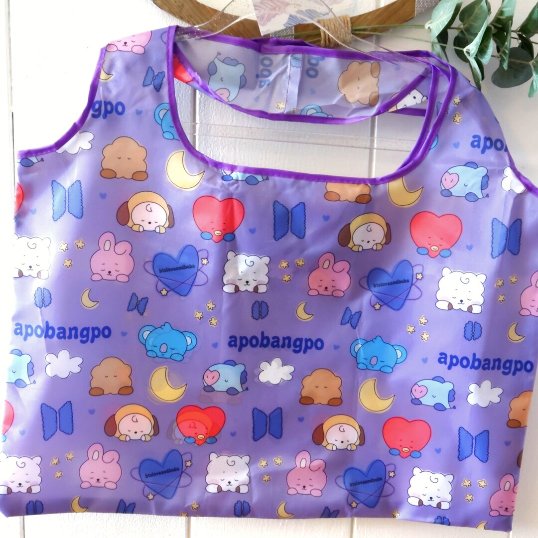 Foldable Reusable Bag BTS BT21 - Etsy