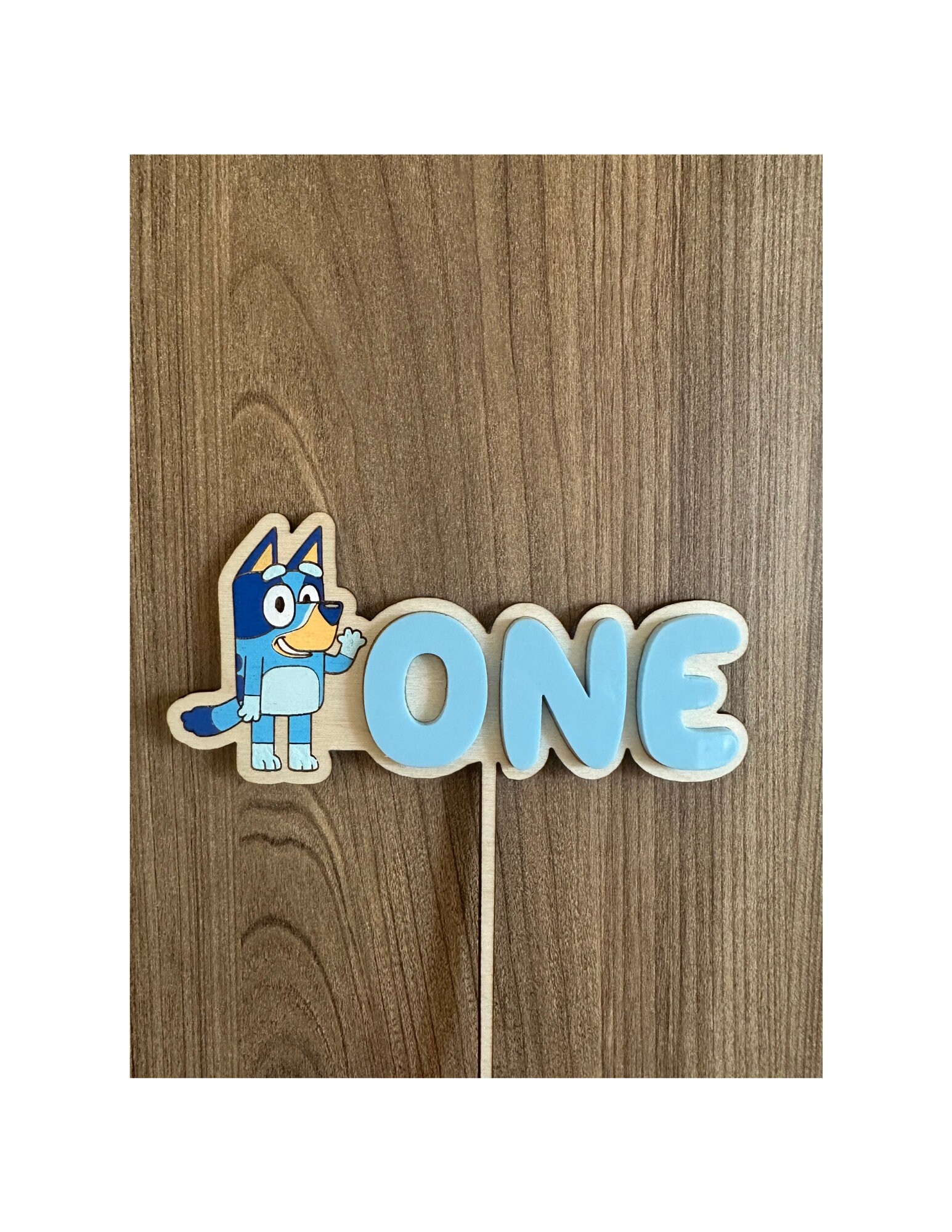 Blue Dog Inspired Cake Topper | Blue Birthday Party | Birthday Decor ...