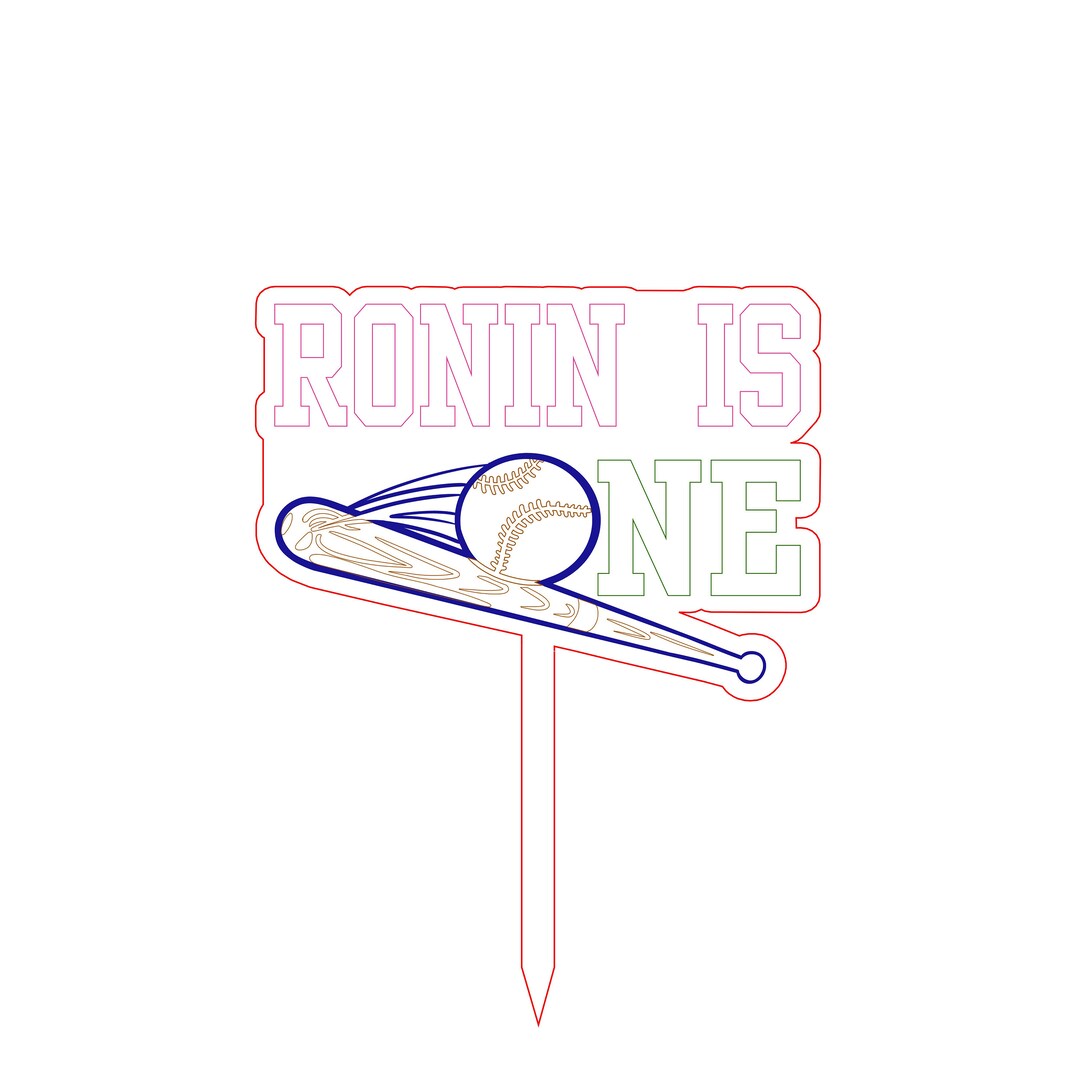 Baseball Cake Topper Bat and Ball Cake Topper Custom Baseball Cake ...