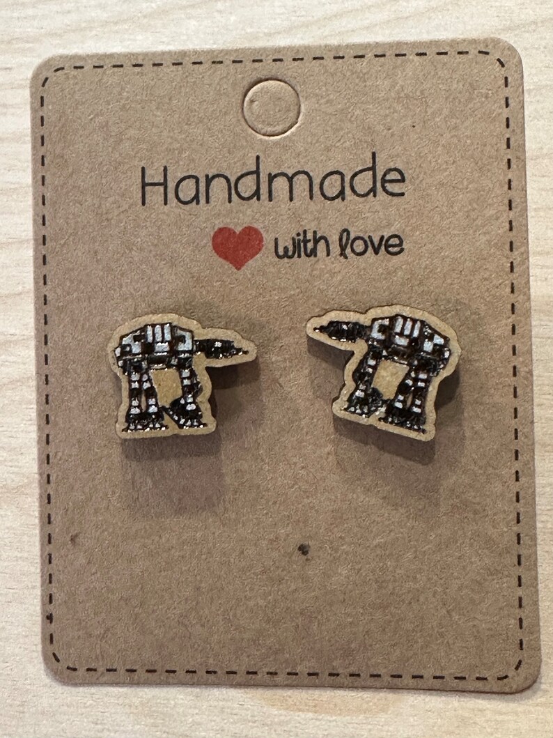 Star Wars Earrings Millennium Falcon Earrings AT-AT - Etsy