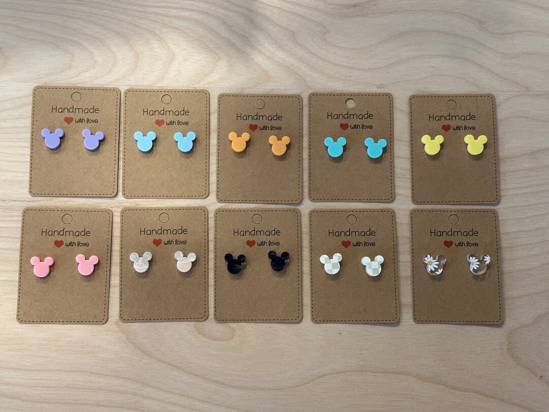 Mickey Earrings | Disney Earrings | Cute Gift | Friendship Earrings ...