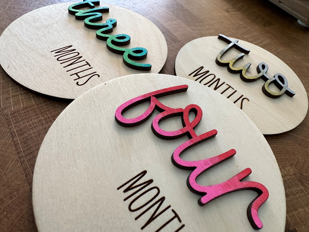 Customizable Milestone Markers, Baby Milestone Colorful Discs Marker ...