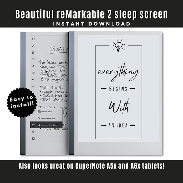 Supernote Sleep Screen - Etsy