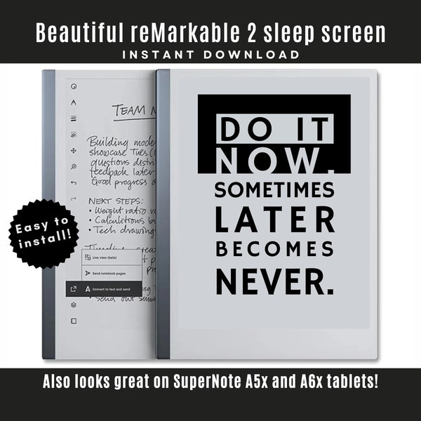 Supernote Sleep Screen Etsy