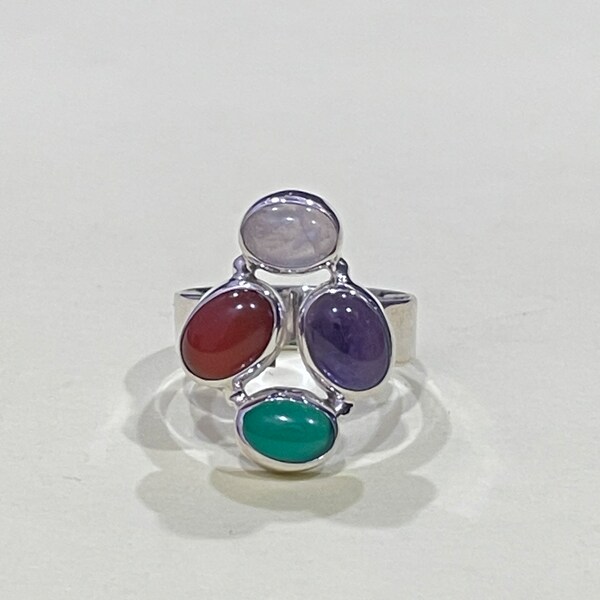 Multi Stone Ring - Etsy